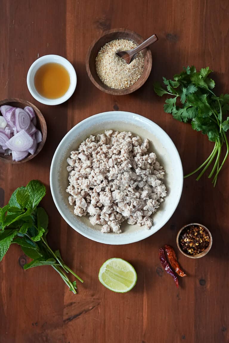 Thai Chicken Salad | Larb Gai | ลาบไก่ - Rachel Cooks Thai