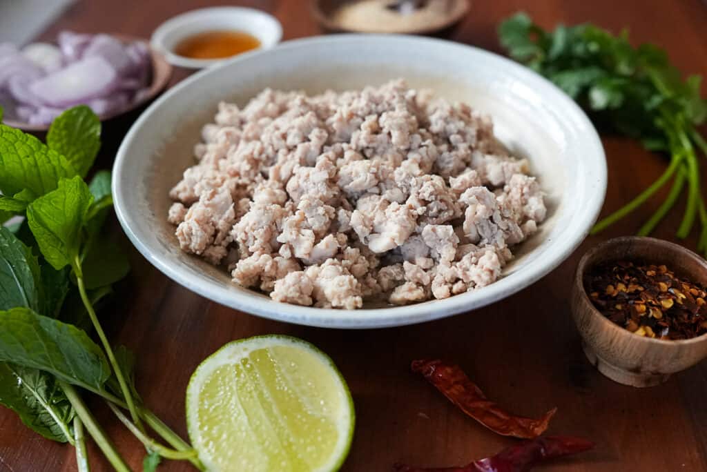 Thai Chicken Salad | Larb Gai | ลาบไก่ - Rachel Cooks Thai