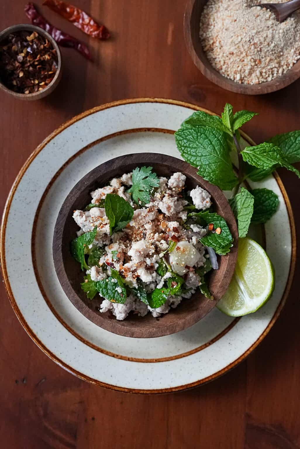 Thai Chicken Salad | Larb Gai | ลาบไก่ - Rachel Cooks Thai