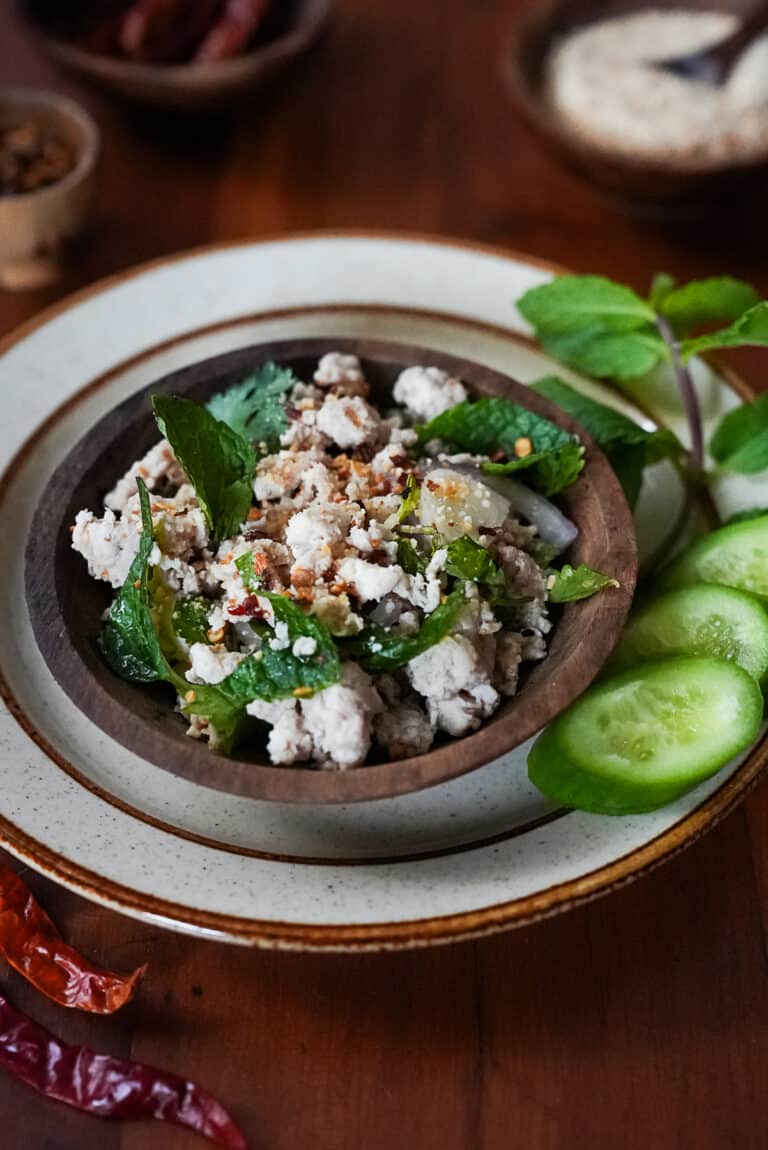 Thai Chicken Salad | Larb Gai | ลาบไก่ - Rachel Cooks Thai