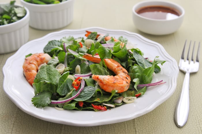 Spicy Grilled Shrimp Salad | Pla Goong | พล่ากุ้ง - Rachel Cooks Thai