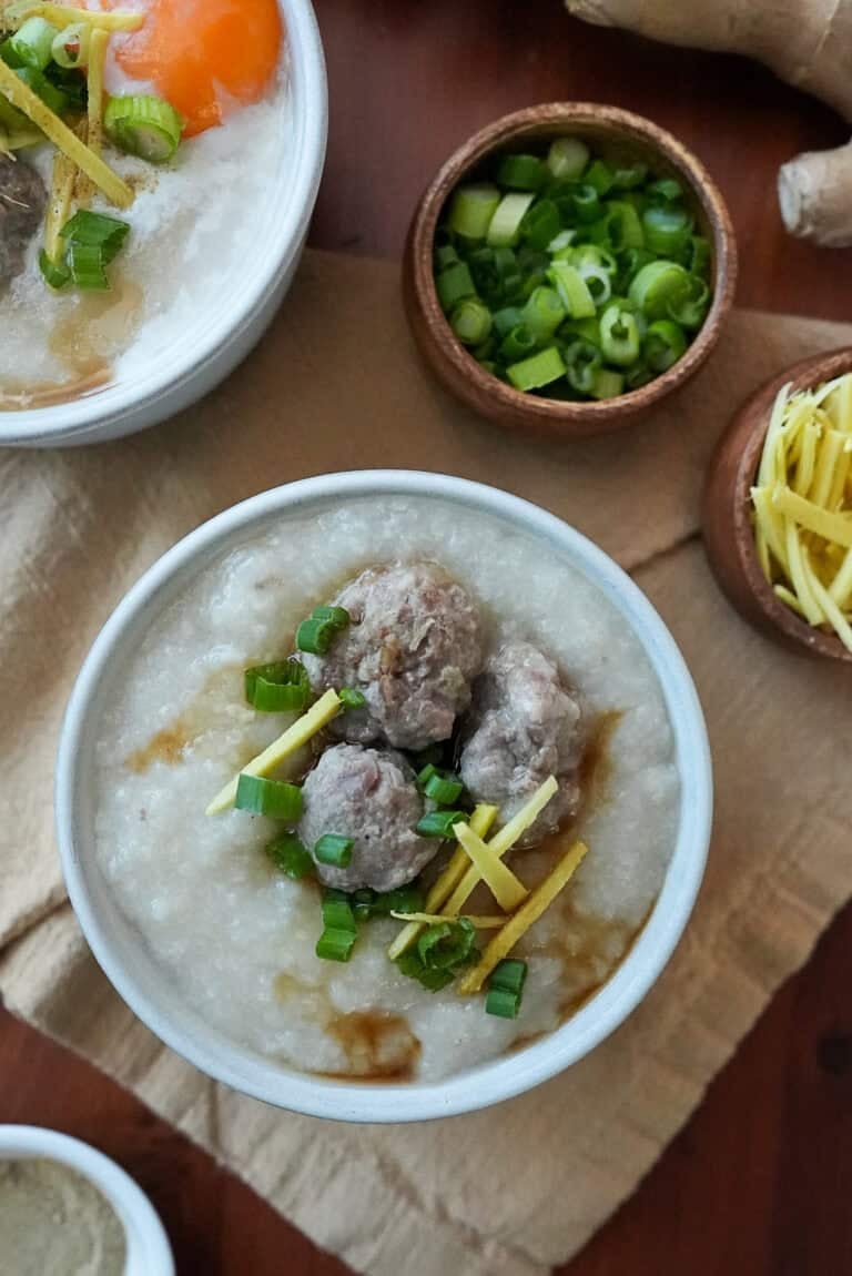 Jok (Thai Rice Porridge) - Rachel Cooks Thai