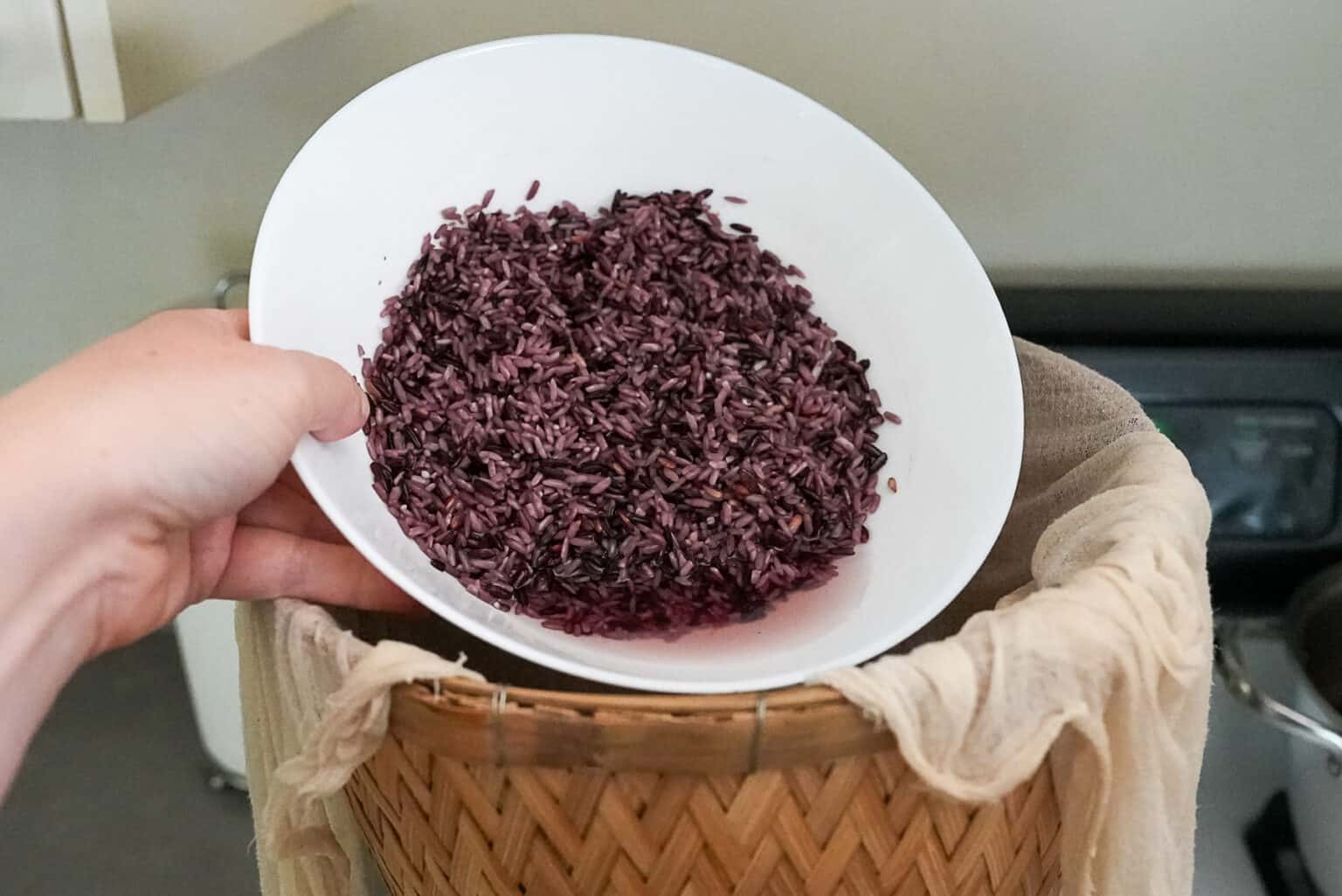 Black Sticky Rice with Mango - Rachel Cooks Thai
