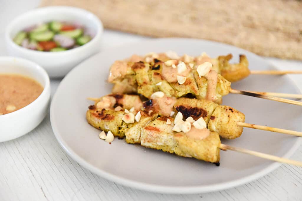 Thai Chicken Satay | Sate Gai | สะเต๊ะไก่ - Rachel Cooks Thai