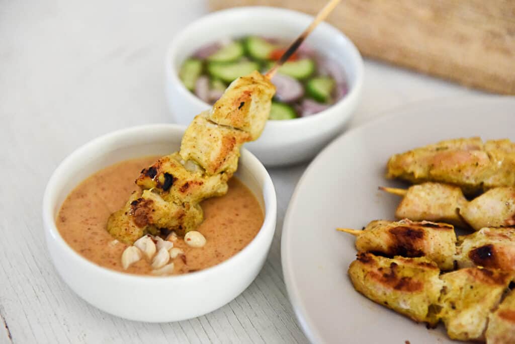 Thai Chicken Satay | Sate Gai | สะเต๊ะไก่ - Rachel Cooks Thai