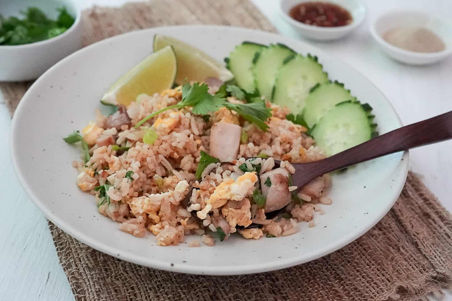Chicken Fried Rice | Khao Pad Gai | ข้าวผัดไก่ - Rachel Cooks Thai