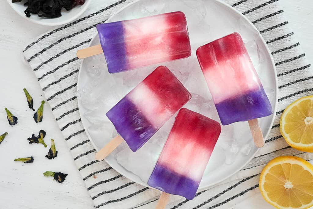 Red White and Blue Popsicles - Rachel Cooks Thai