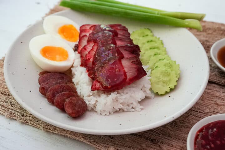 Red Pork with Rice | Khao Moo Dang | ข้าวหมูแดง - Rachel Cooks Thai